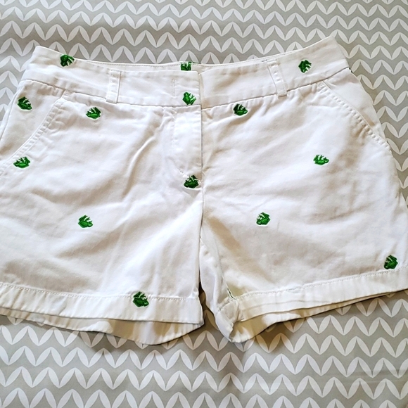 J. Crew | Shorts | J Crew Embroidered Chino Shorts | Poshmark
